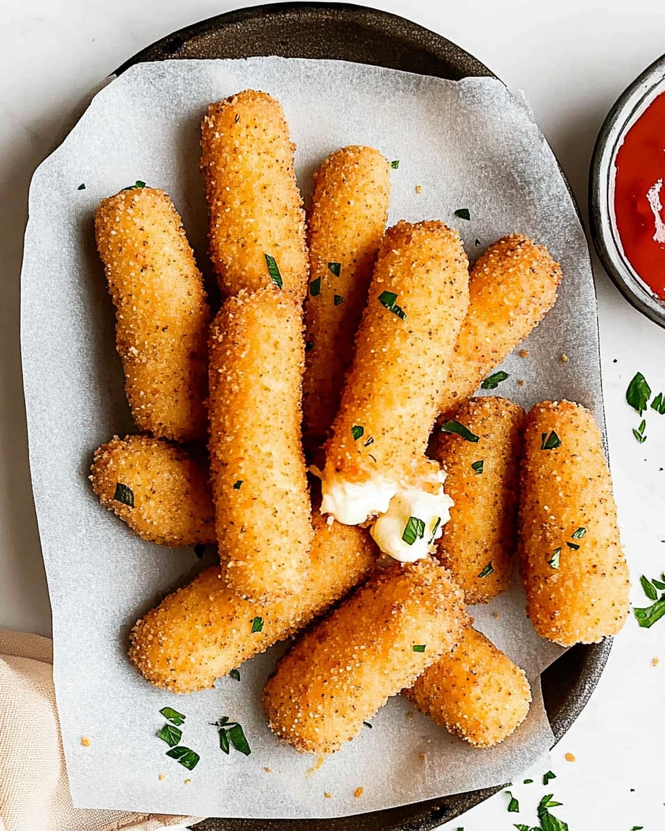 Quick Keto Mozzarella Sticks Recipe