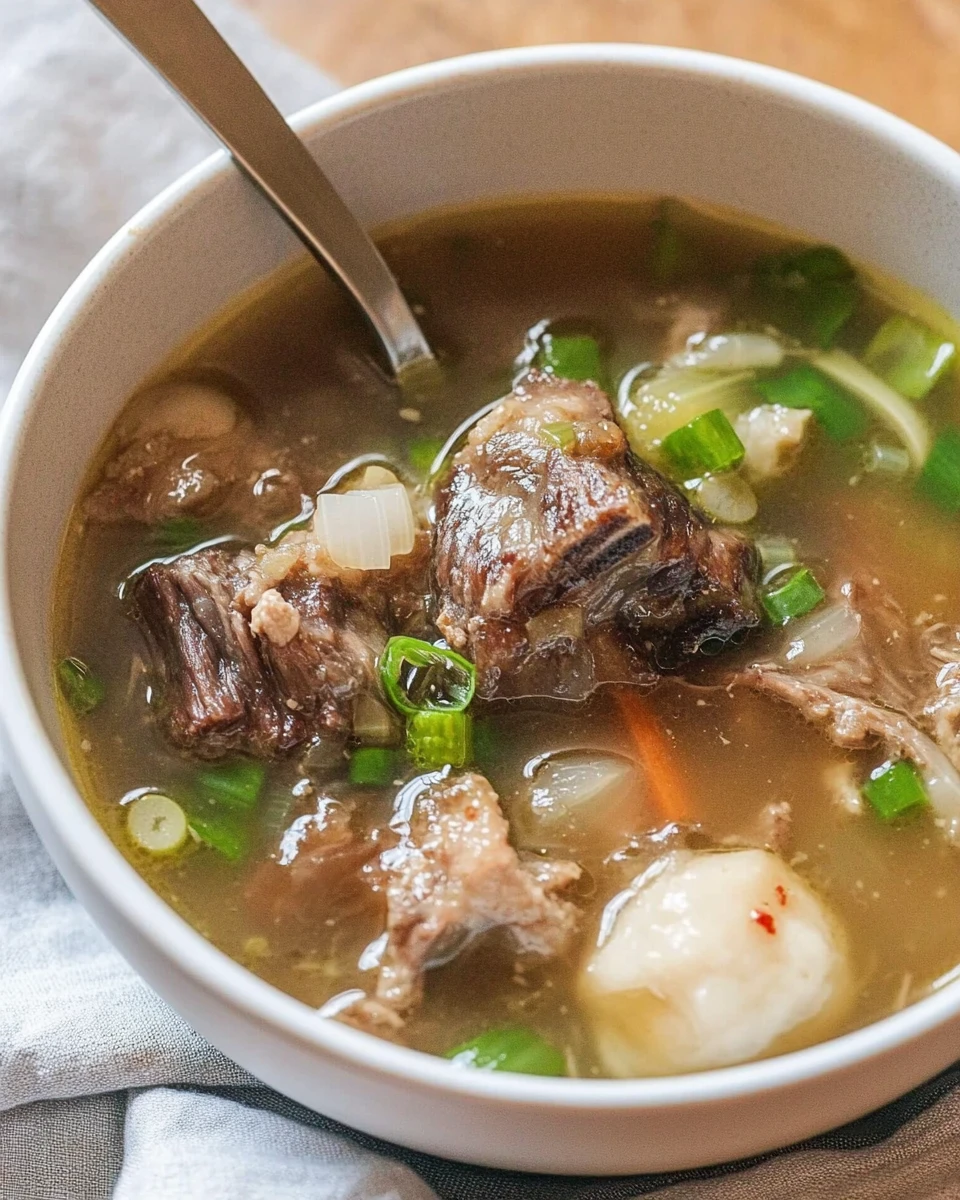 Easy Korean Oxtail Soup Recipe