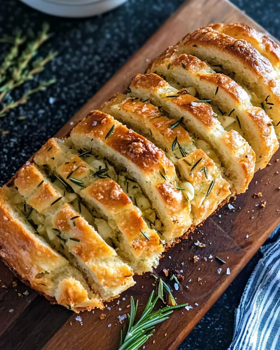 Best Rosemary Garlic Pull Apart Bread Recipe