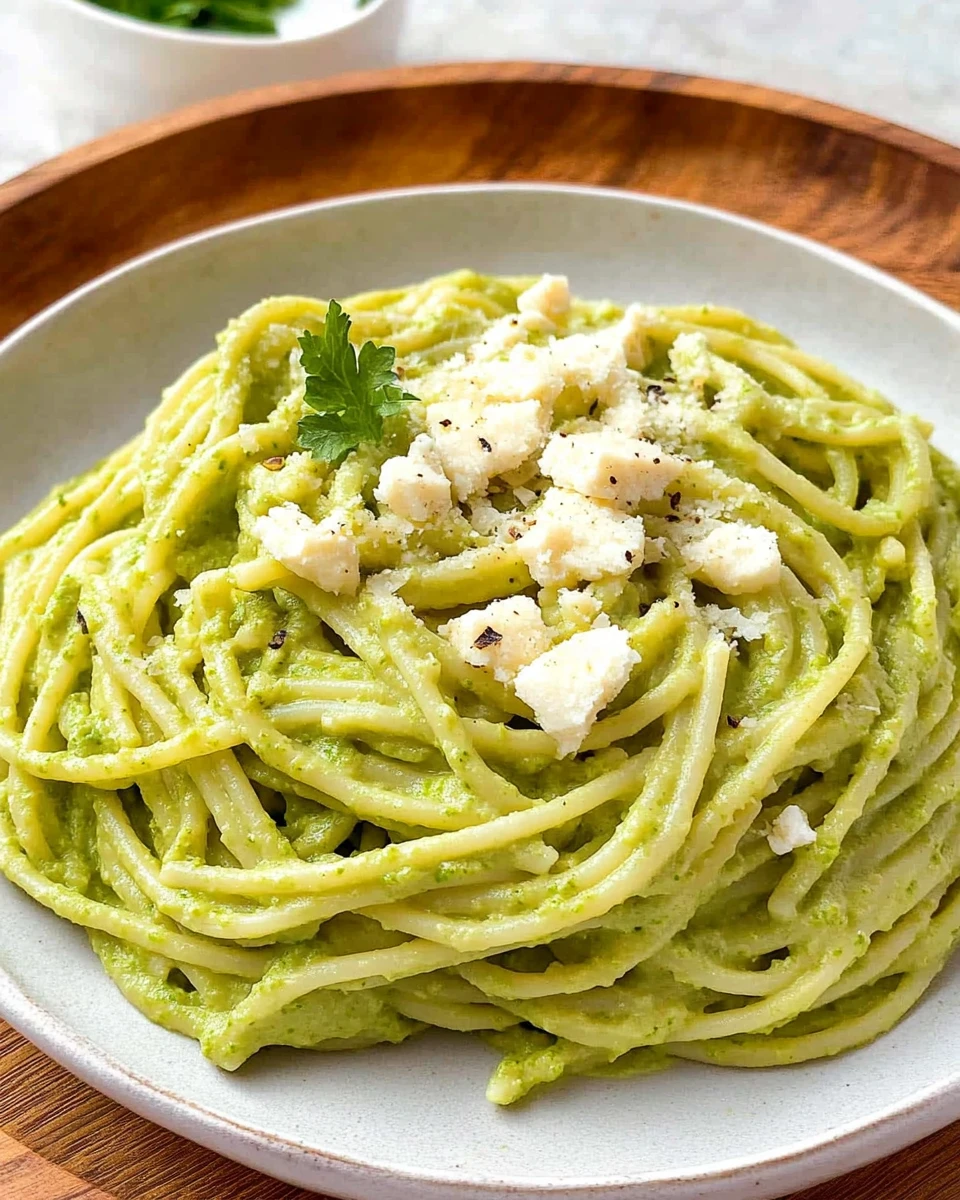 Quick Creamy Green Spaghetti Recipe