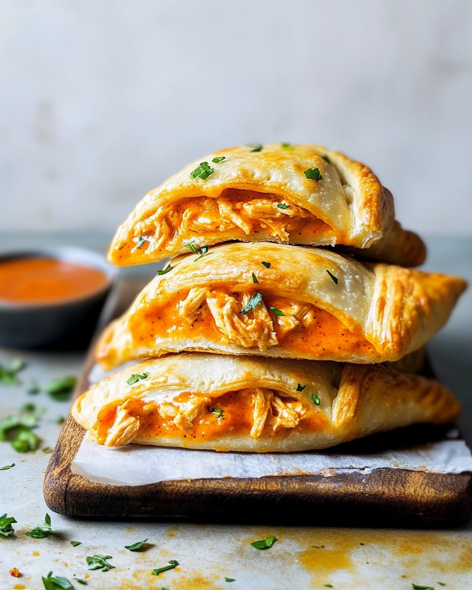 Easy Buffalo Chicken Calzones Recipe