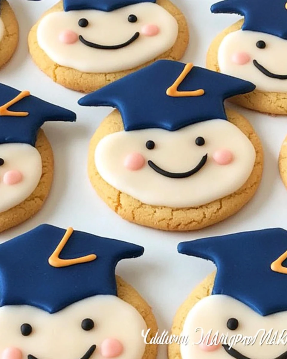 Best Graduation Cookies - Cute Smiling Graduates