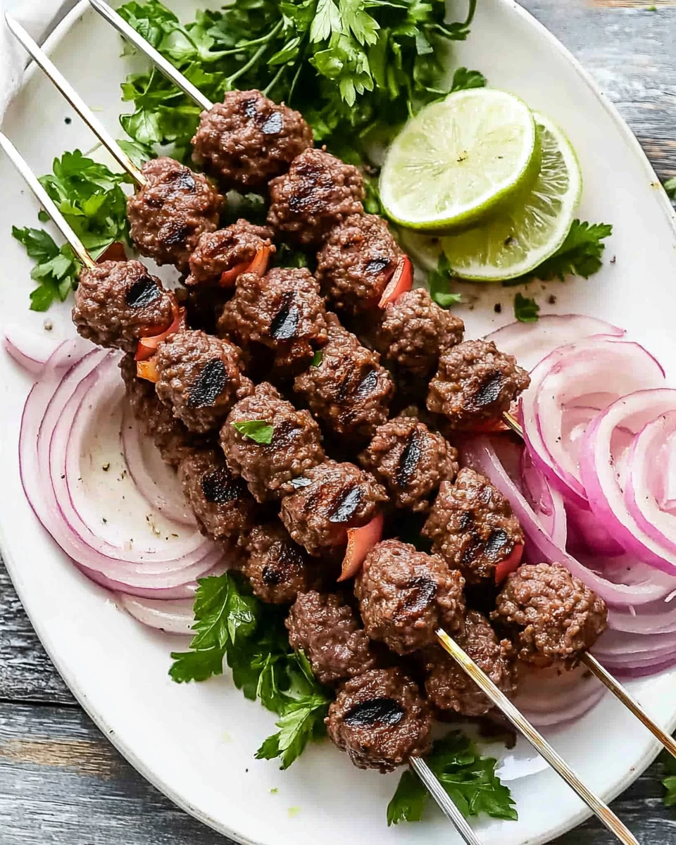 Easy Ground Beef Kabobs Recipe