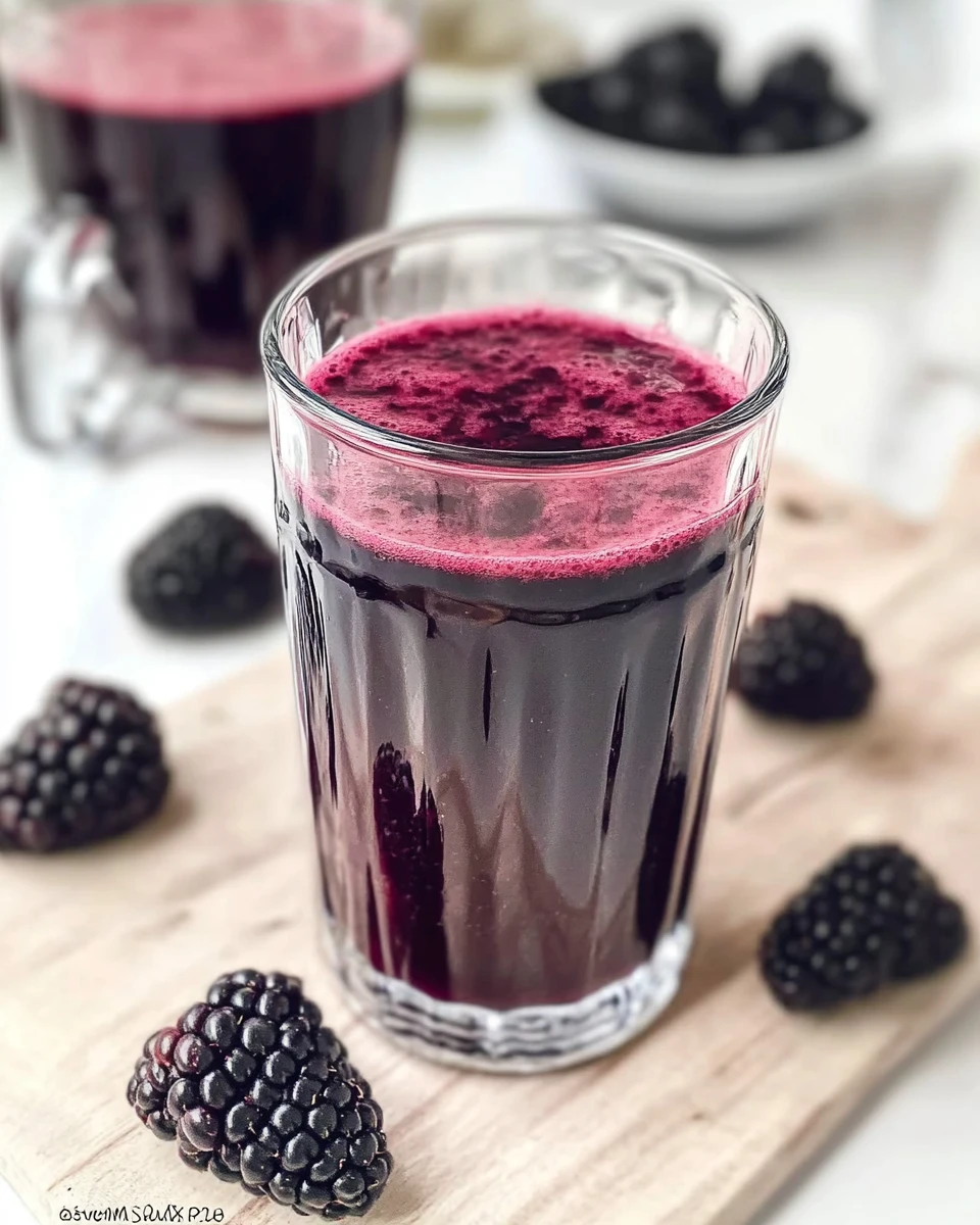 Quick Mulberry Juice Recipe