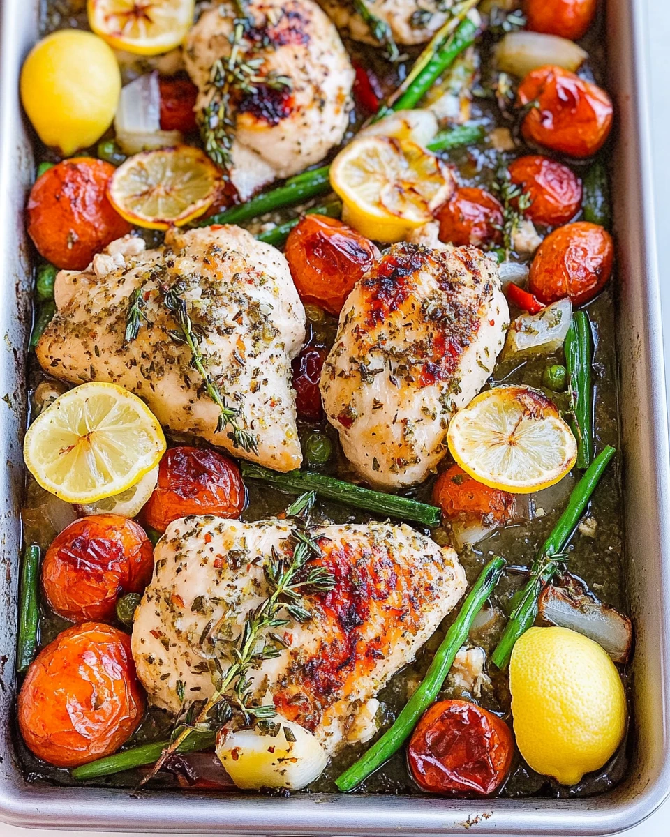 Quick One Pan Lemon Herb Chicken Recipe