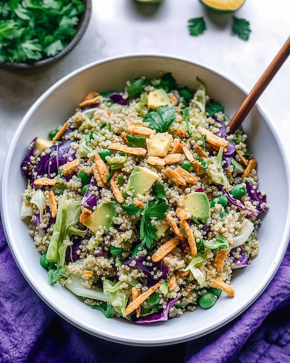 Easy Quinoa Cabbage Crunch Salad Recipe