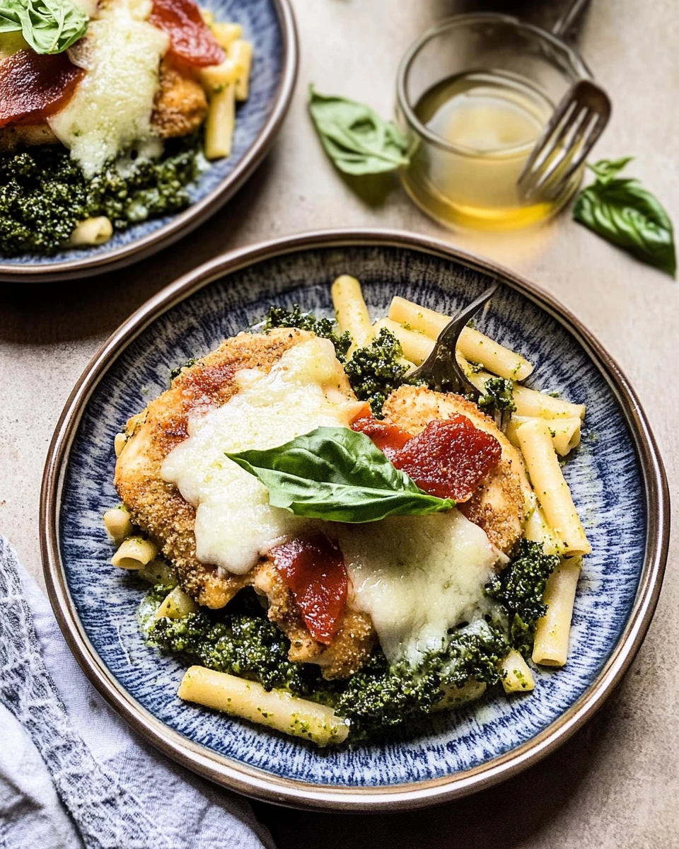 Quick Spring Chicken Parmesan with Tuscan Kale Pesto Recipe
