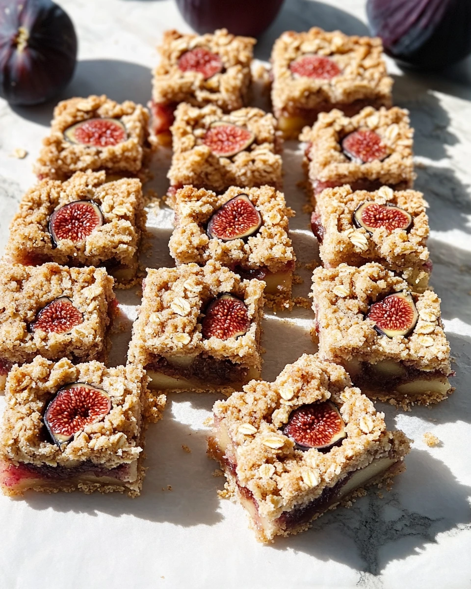 Best Fig, Apple & Vanilla Oat Crumb Bars Recipe