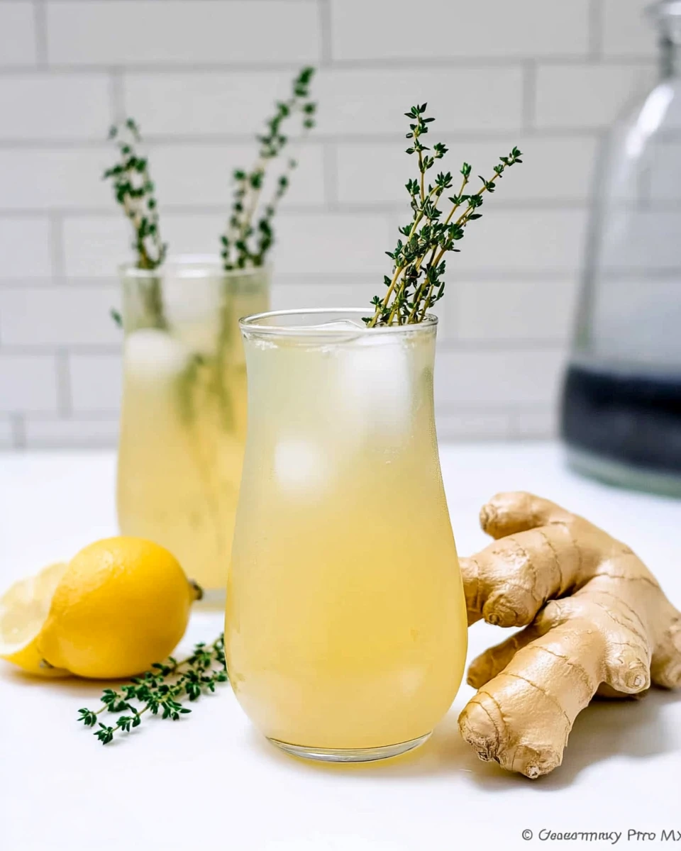 Quick Ginger Thyme Lemonade Recipe
