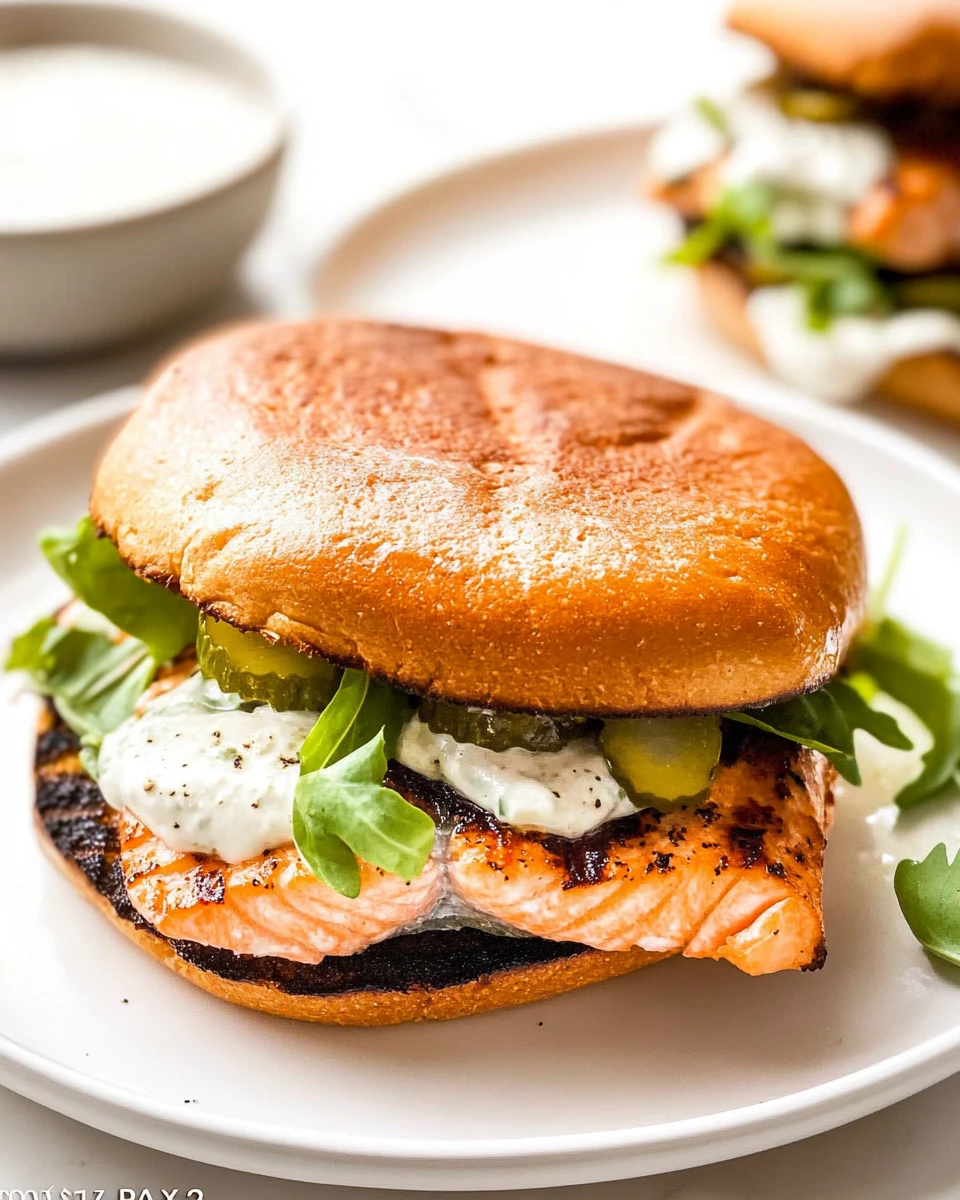 Quick Grilled Salmon Sandwiches Recipe