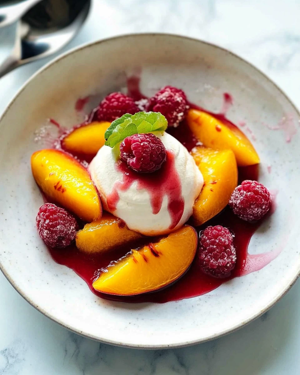 Easy Peach Melba Recipe