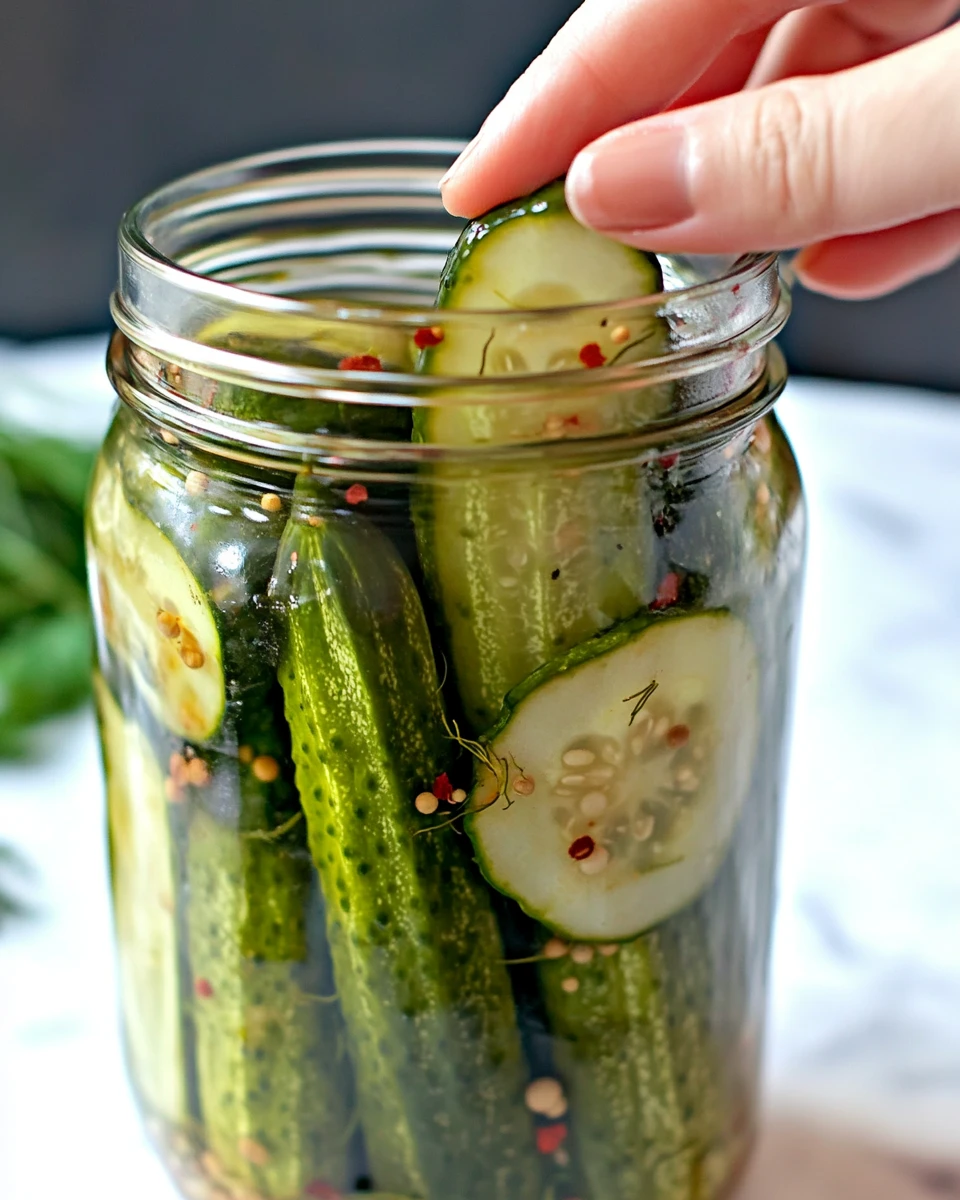 Quick Refrigerator Dill Pickles Recipe