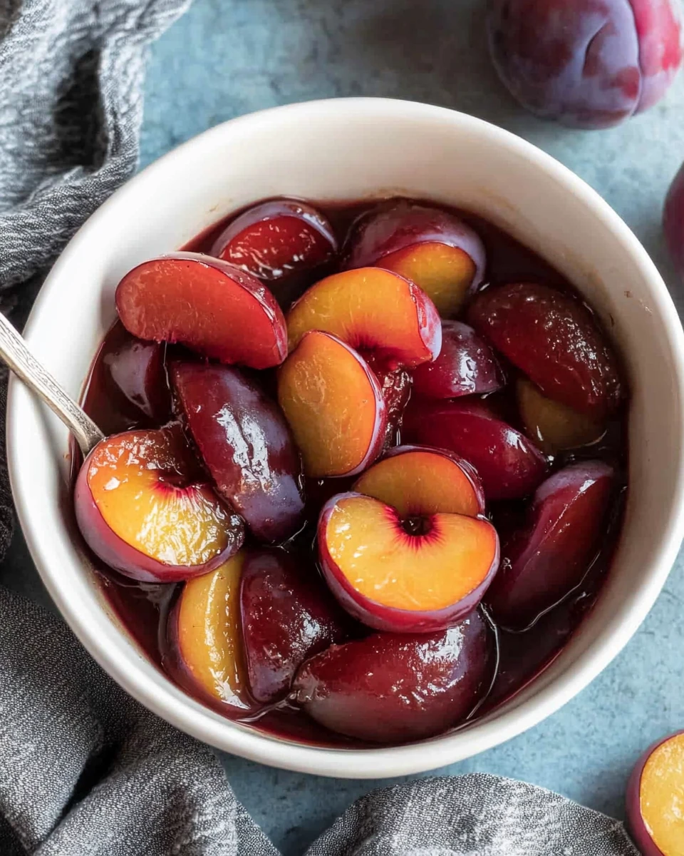 Easy Stewed Plums Recipe