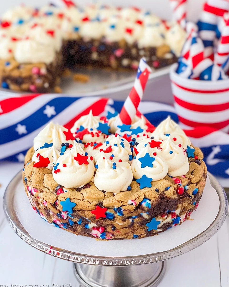 4th Of July Cookie Cake
