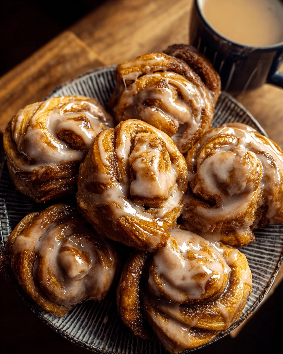 Easy Cinnamon Knots with Coffee Icing Recipe