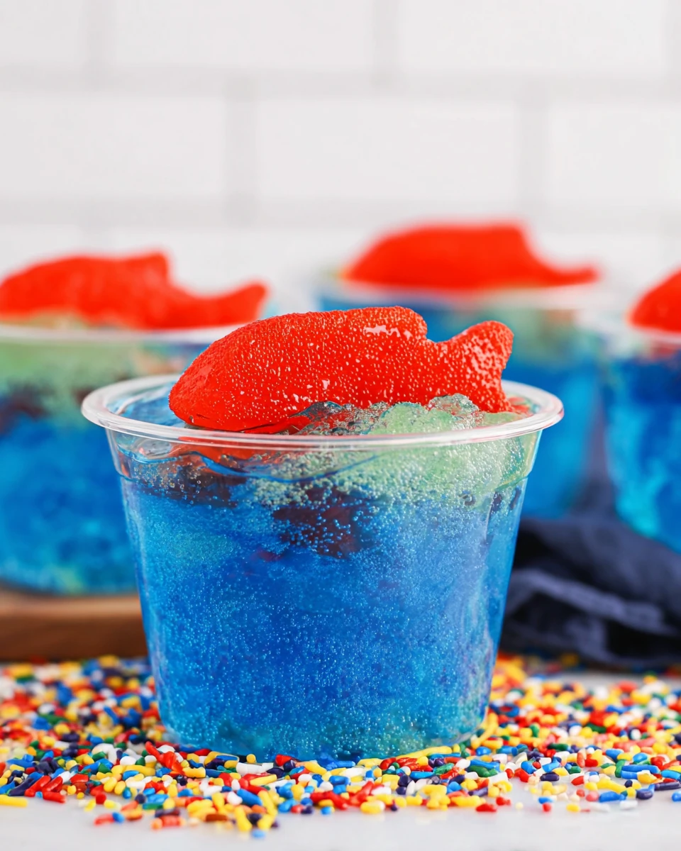 Easy Mini Fish Tank Gelatin Cups Recipe