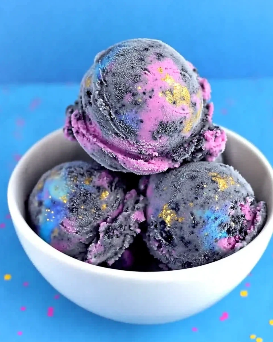 Easy No-Churn Galaxy Ice Cream Recipe