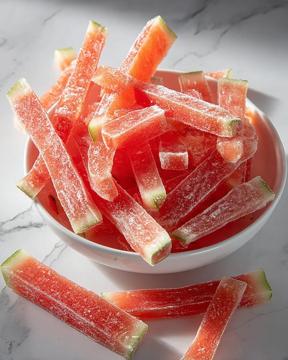 Easy Candied Watermelon Rinds Recipe