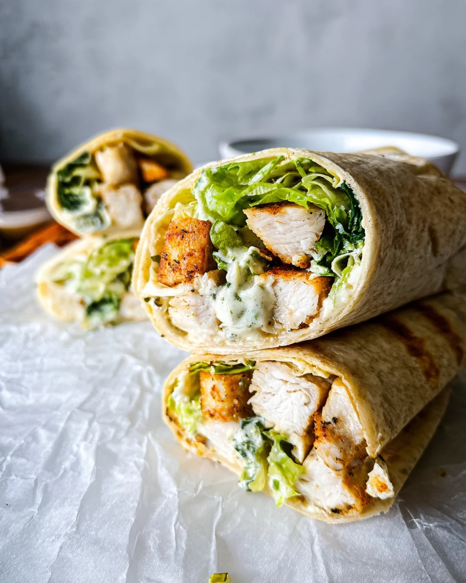 Quick Chicken Caesar Wrap Recipe