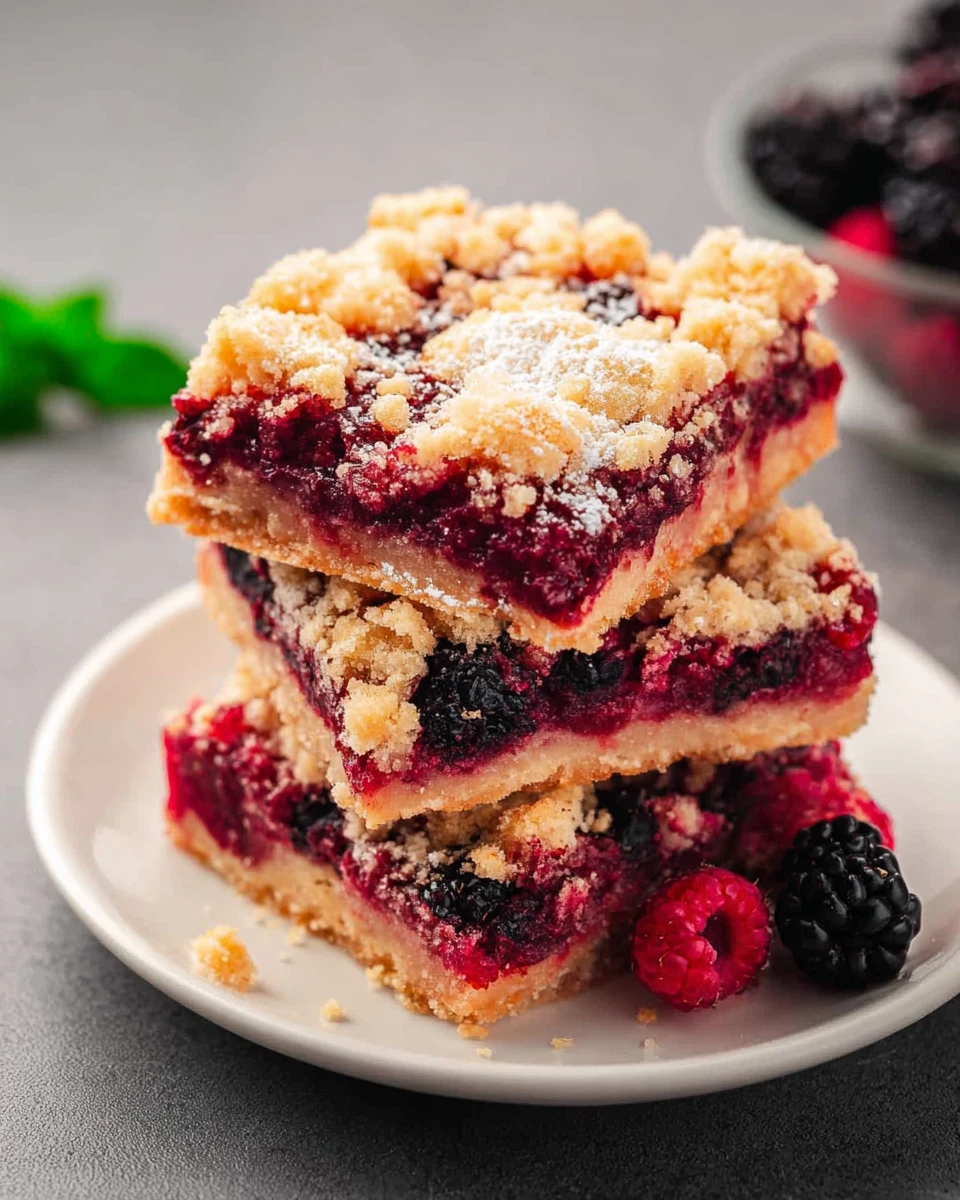 Quick Blackberry Pie Bars Recipe