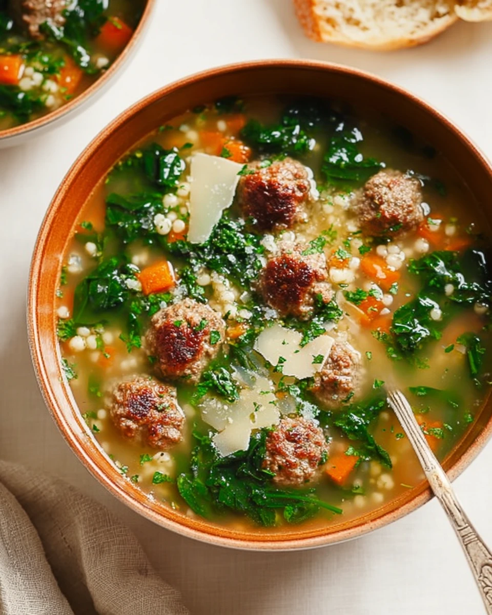 Quick Italian Wedding Soup (Mini Meatballs) Recipe