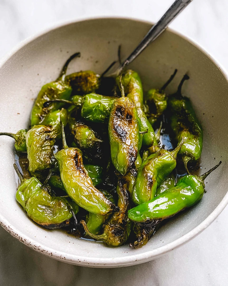 Quick Blistered Shishito Peppers Recipe