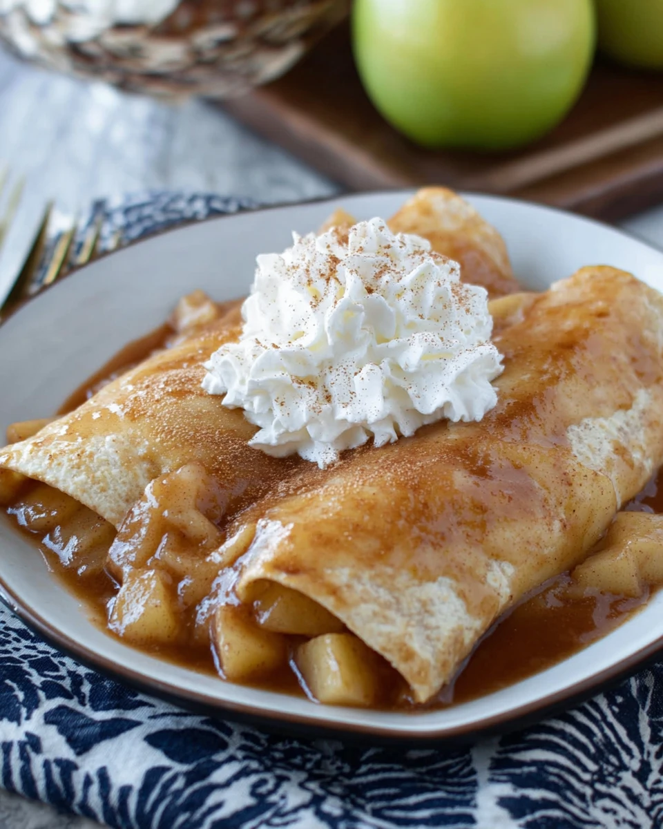 Easy Healthy Apple Pie Enchiladas Recipe