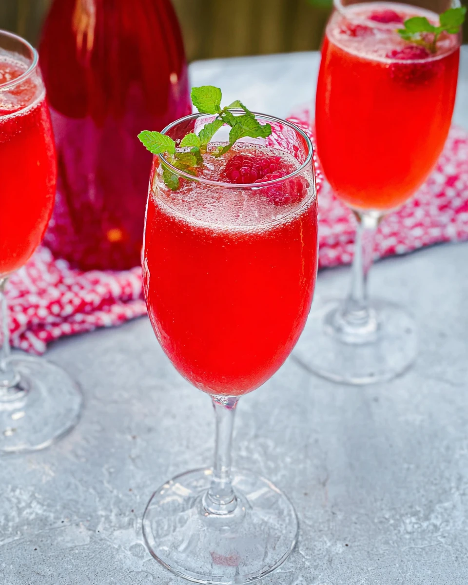 Best Raspberry Bellini Cocktail