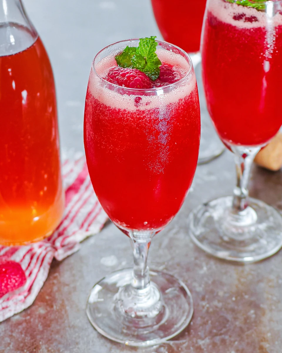 Best Raspberry Bellini Cocktail