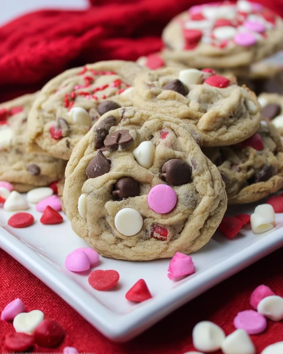Easy Valentine’s Day Chocolate Chip Cookies Recipe