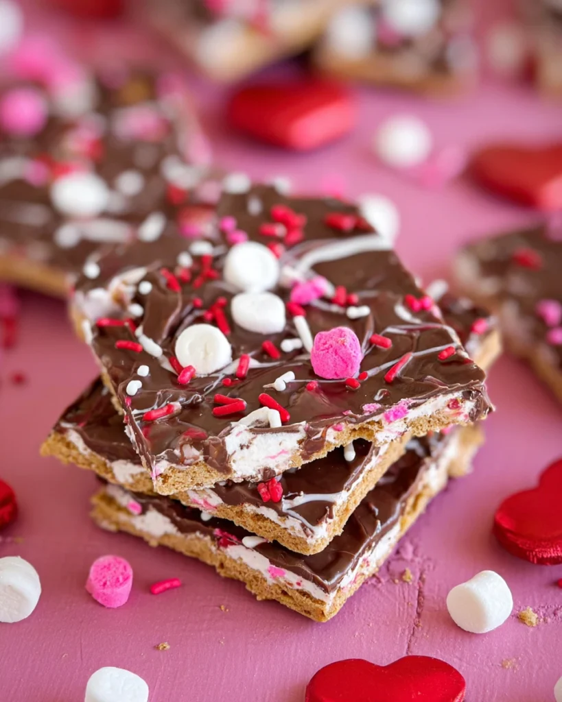 Easy Valentine’s Day Graham Cracker Bark Recipe