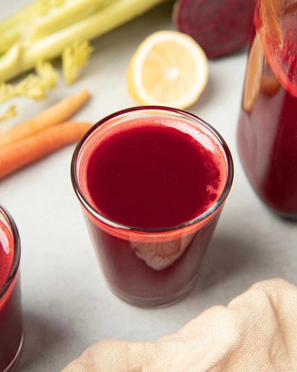 Easy Blender Apple Beet Carrot Ginger Juice