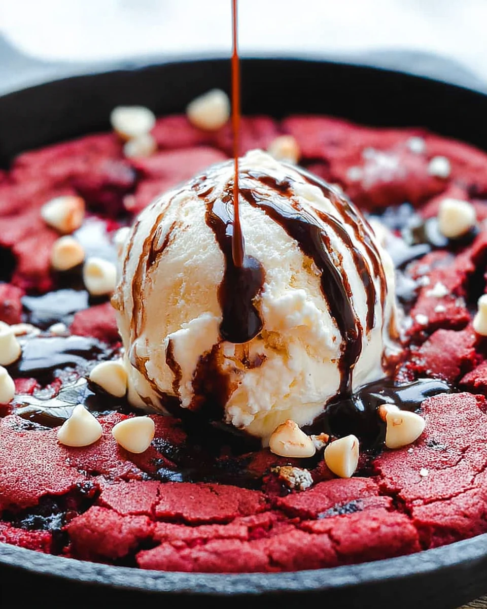 Best Red Velvet Skillet Cookie Recipe