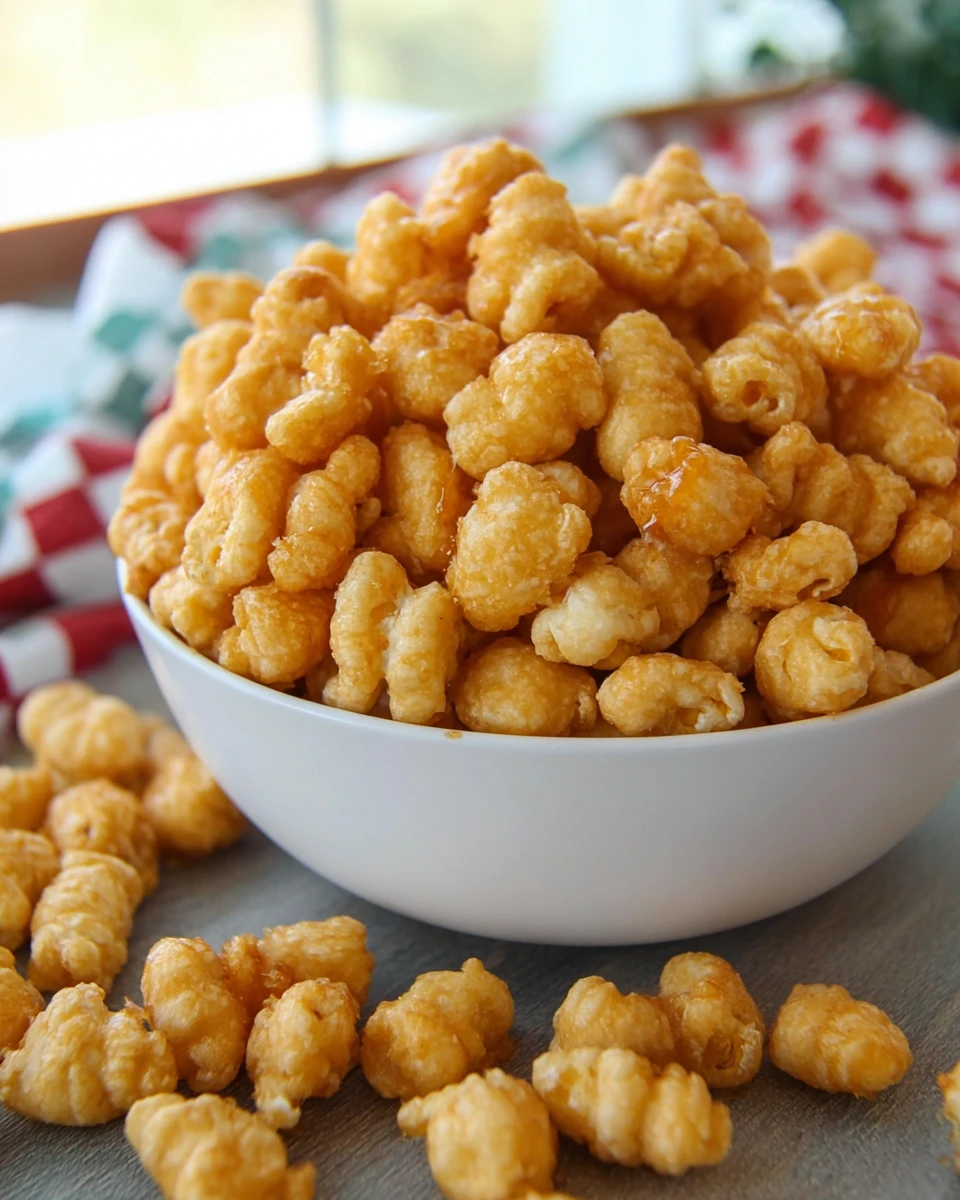 Easy Caramel Puff Corn Recipe