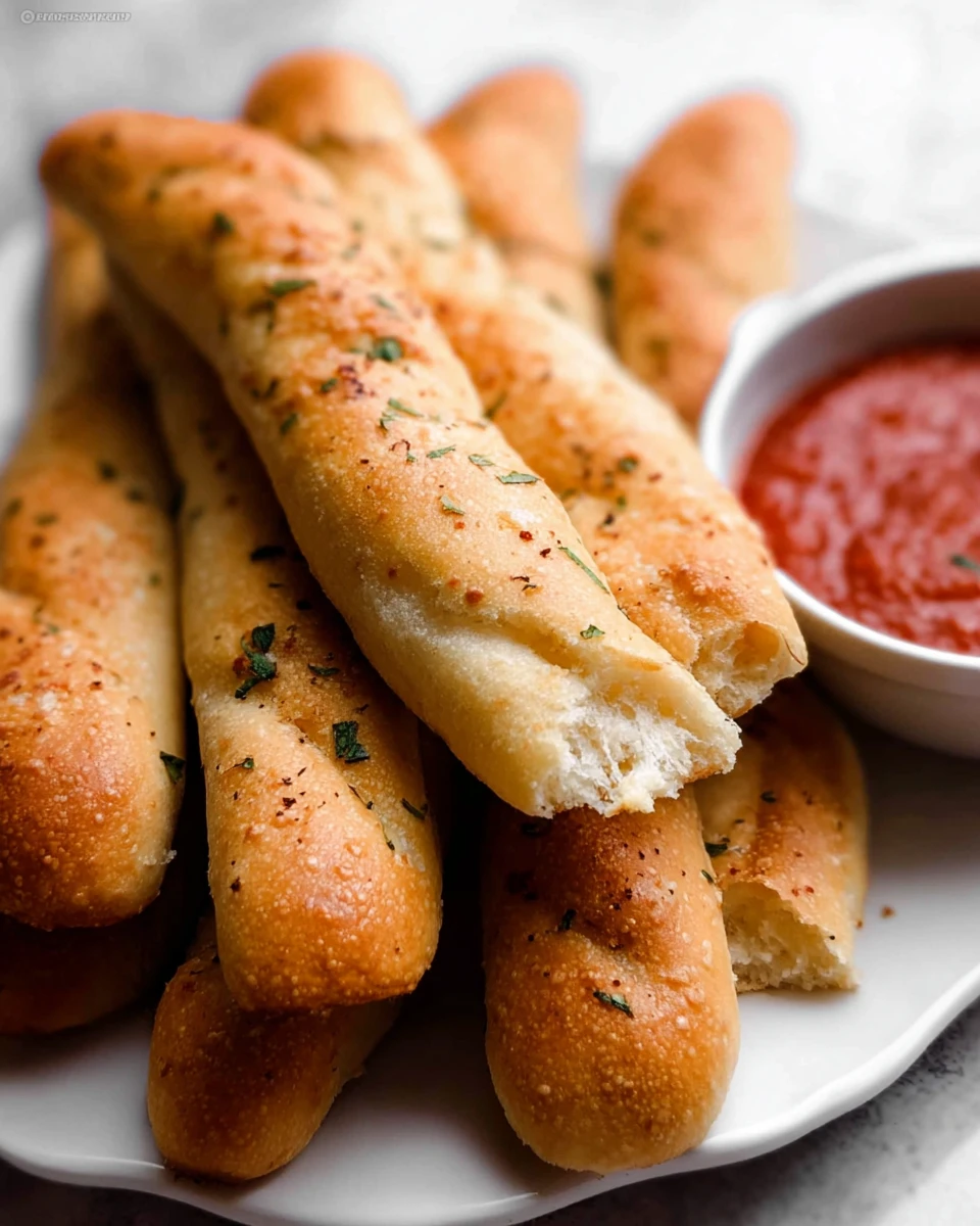 Easy Homemade Soft Breadsticks Recipe